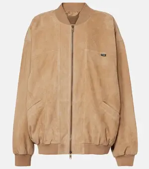 Prada Suede Bomber Jacket - Beige