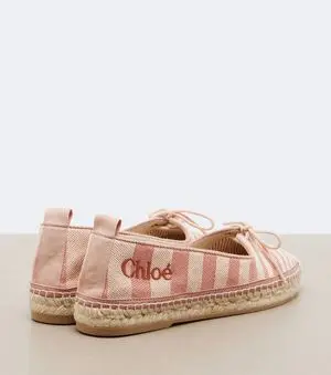 Chloé Isla Canvas Espadrilles - Pink