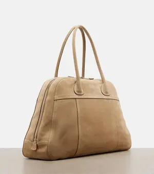 Miu Miu Suede Bowling Bag - Beige