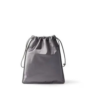 Prada Silk Duchess Pouch - Grey