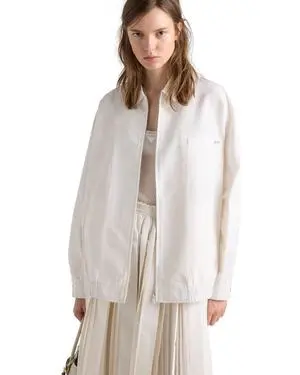 Prada Silk Faille Blouson Jacket