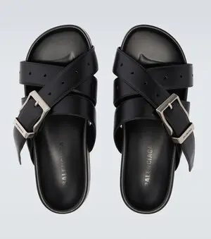Balenciaga Leather Mules