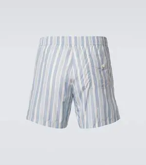 Moncler Archivio Striped Swim Trunks - Blue
