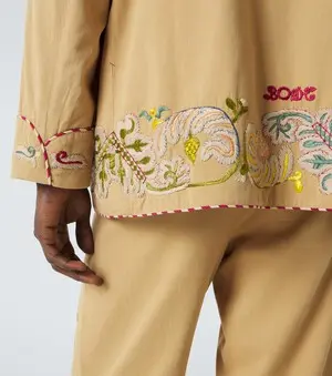 BODE Feather Runner Embroidered Cotton Jacket