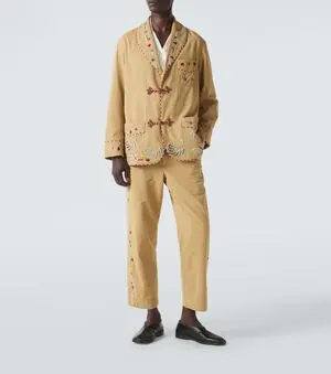 BODE Feather Runner Embroidered Cotton Jacket