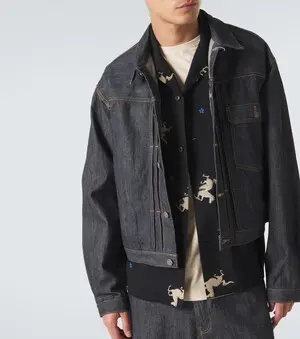 Visvim Crosby Printed Bowling Shirt - Blue