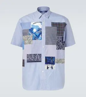 Junya Watanabe Patchwork Striped Cotton Shirt