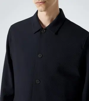 Sunspel Wool-blend Jacket - Blue