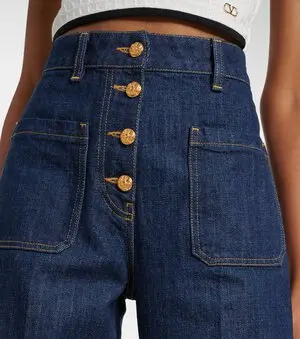Valentino Garavani High-rise Flared Jeans - Blue