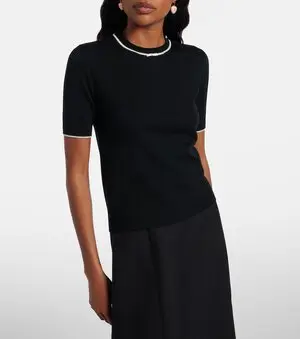 Valentino Garavani Virgin Wool Crewneck Sweater - Black