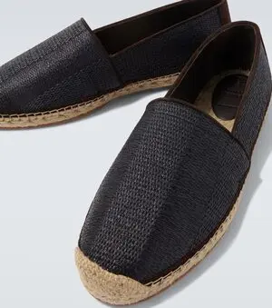 Brunello Cucinelli Suede-trimmed Espadrilles
