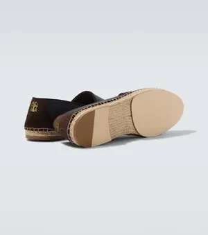 Brunello Cucinelli Suede-trimmed Espadrilles