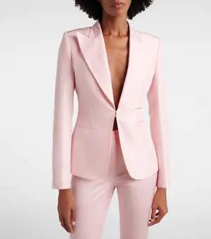 Gucci Silk Faille Blazer - Pink