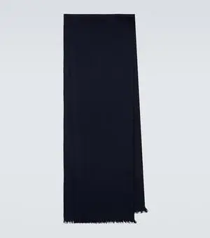 Gucci Wool And Silk Scarf - Black