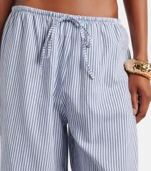 MONTCE Striped Cotton Wide-leg Pants