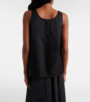 Prada Reversible Leather Logo Top