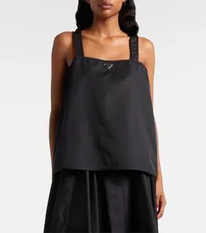 Prada Reversible Leather Logo Top