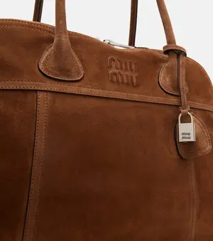 Miu Miu Suede Bowling Bag