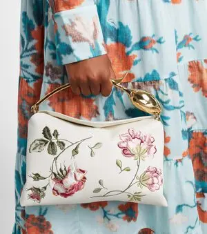 Erdem Medium Floral Leather Top-handle Bag
