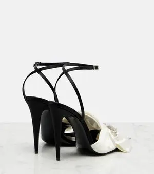 Saint Laurent Embellished Bow Sandals