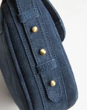 CELTIC & CO. Twist Lock Mini Suede Cross Body Bag