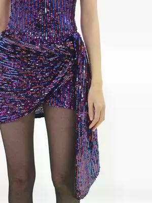AREA Embellished Mini Dress