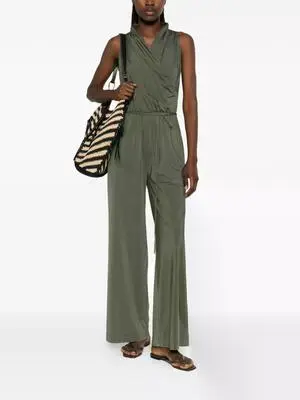 LUISA CERANO Sleeveless Jumpsuit With Rear Flap Pockets