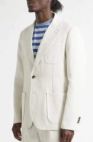 NOAH Hemp Canvas Sack Sport Coat