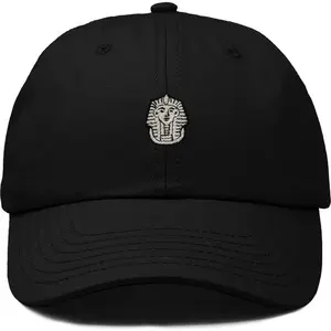 DALIX Dalix Pharaoh Embroidered Cotton Twill Baseball Cap Black