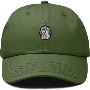DALIX Dalix Pharaoh Embroidered Cotton Twill Baseball Cap Olive