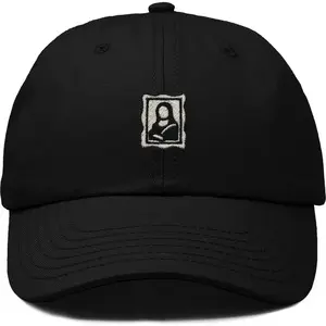 DALIX Dalix Embroidered Portrait Frame Dad Cap Black