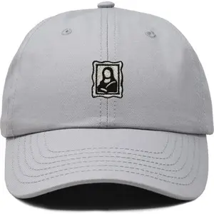 DALIX Dalix Embroidered Portrait Frame Dad Cap Gray