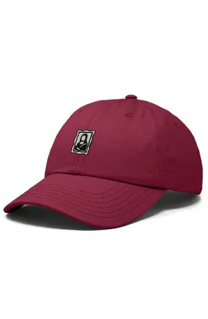 DALIX Embroidered Portrait Frame Dad Cap - Maroon