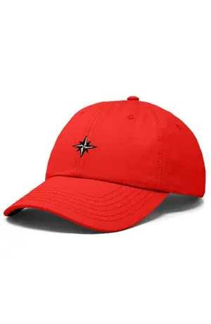 DALIX Starpoint Dad Cap - Red