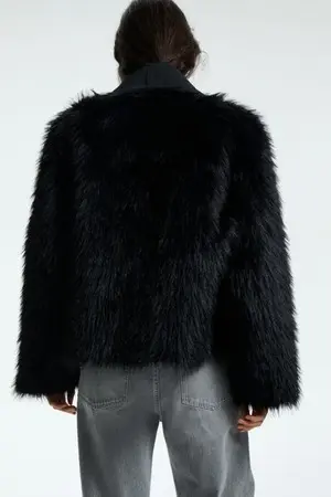 H&m Double-faced Jacket With Shawl Collar