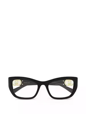 Gucci Interlocking G Cat-eye Glasses - Black