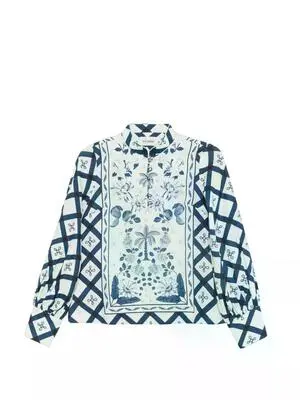 Verandah Floral Print High Neck Top