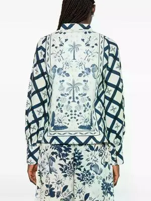 Verandah Floral Print High Neck Top