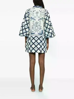 Verandah Panelled Floral-print Mini Dress