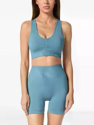 PLEIN SPORT Plein Sport Sleeveless Crossover Strap Top