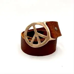 LYNN TALLERICO Peace Belt In Brass - Brown