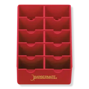 BARBERMATE Clipper Blade Organizer Rack - Red