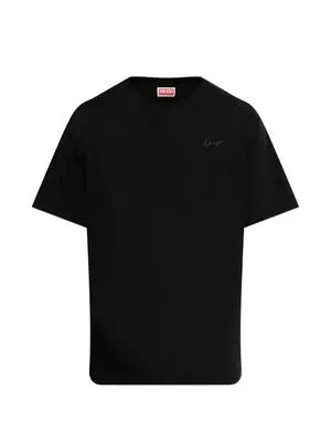 Kenzo Logo-embroidered T-shirt - Black