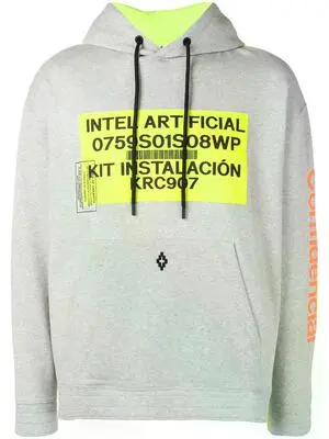 COUNTY OF MILAN Printed Two-tone Hoodie - Grey