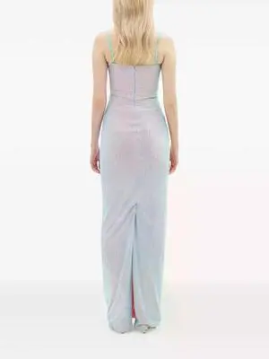 AREA Crystal-embellished Maxi Dress