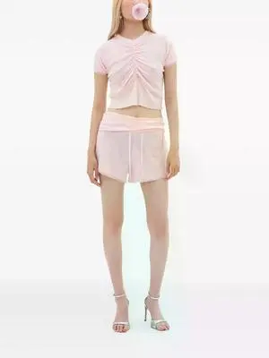 AREA Crystal-embellished Shorts
