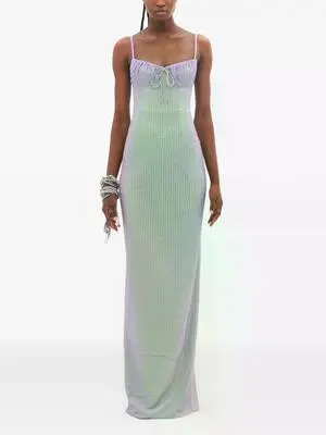AREA Embellished Maxi Dress
