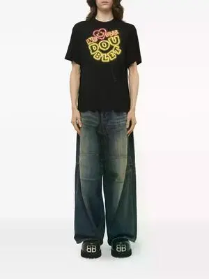 DOUBLET Neon-paint T-shirt