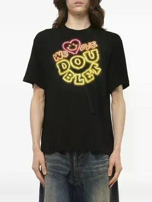 DOUBLET Neon-paint T-shirt