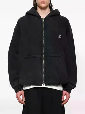 WOOYOUNGMI Dyed Denim Hoodie